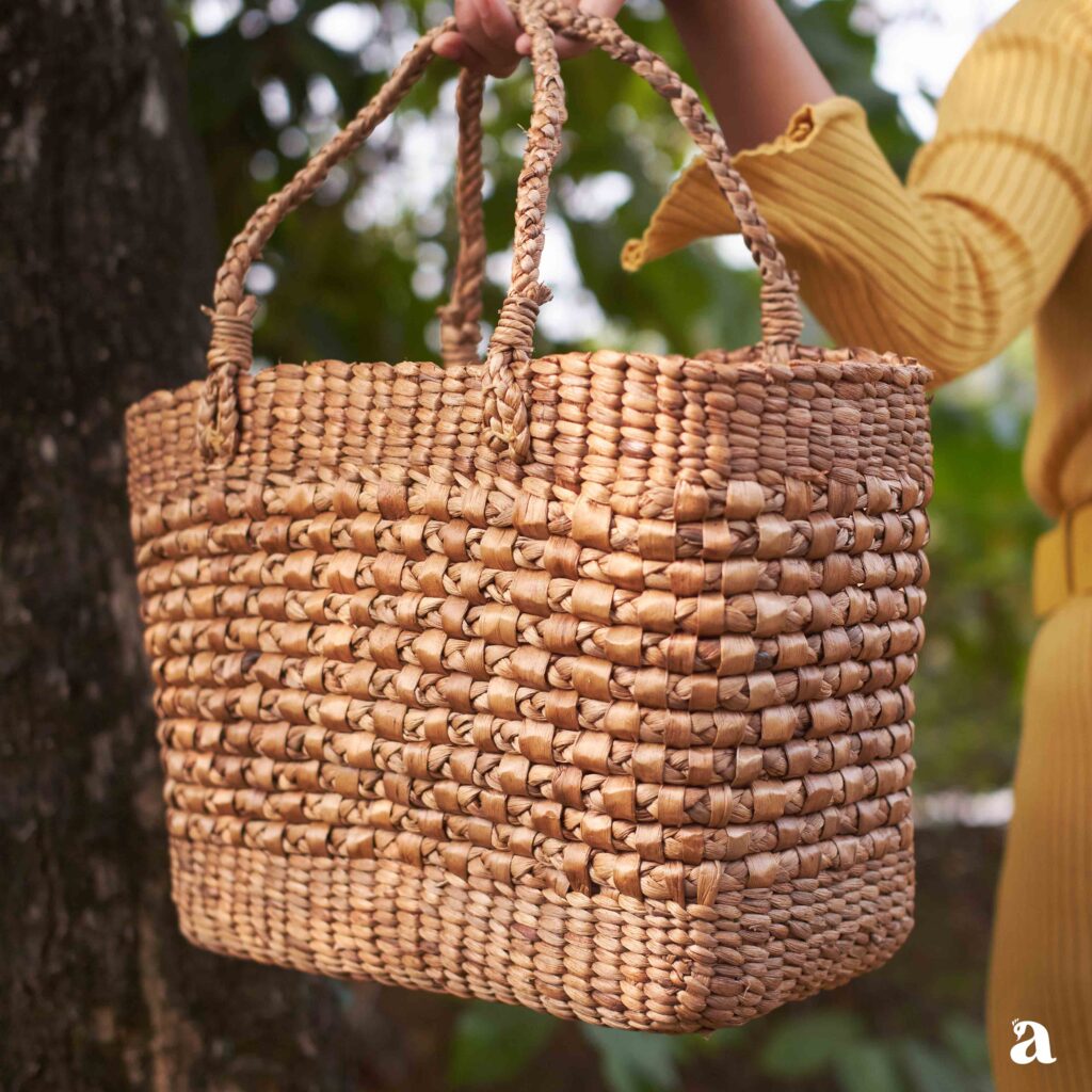 Natural Wicker Braided Tote bag - Ardpure
